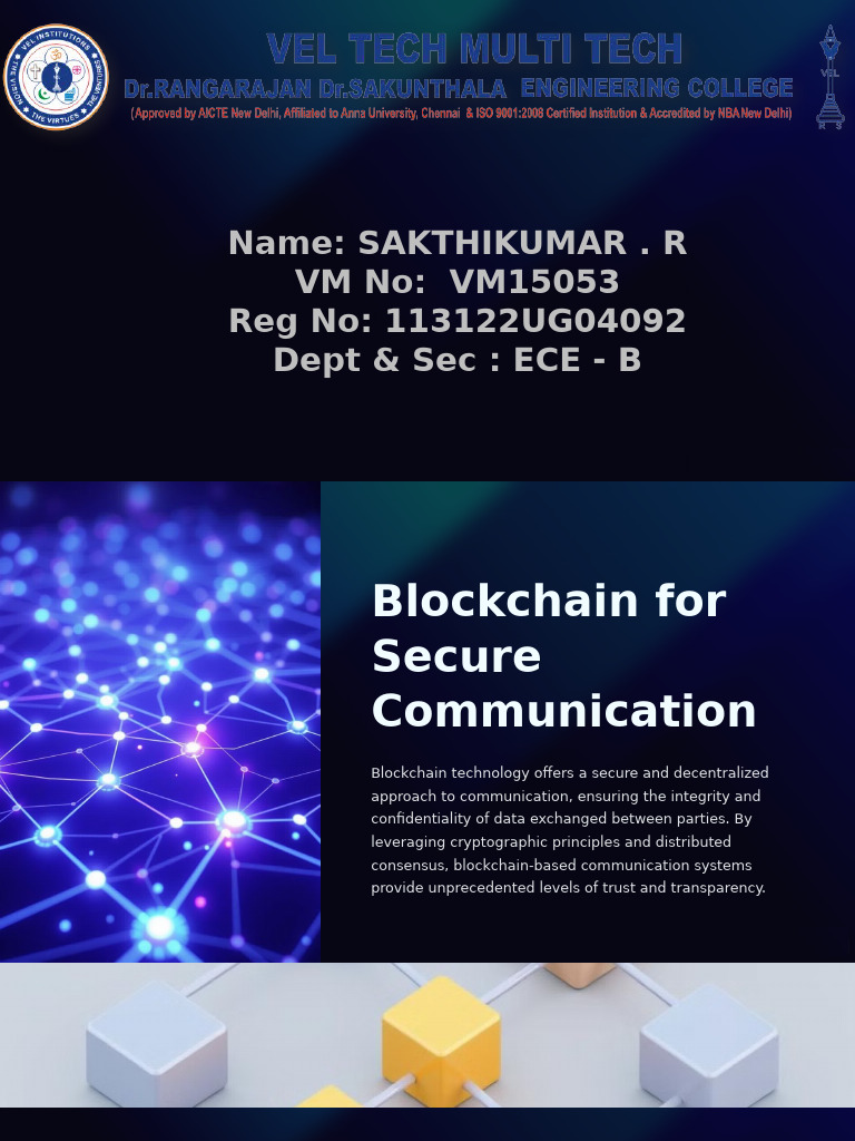 Blockchain for Secure Messaging Solutions | PDF | Cryptography | Public Key Cryptography