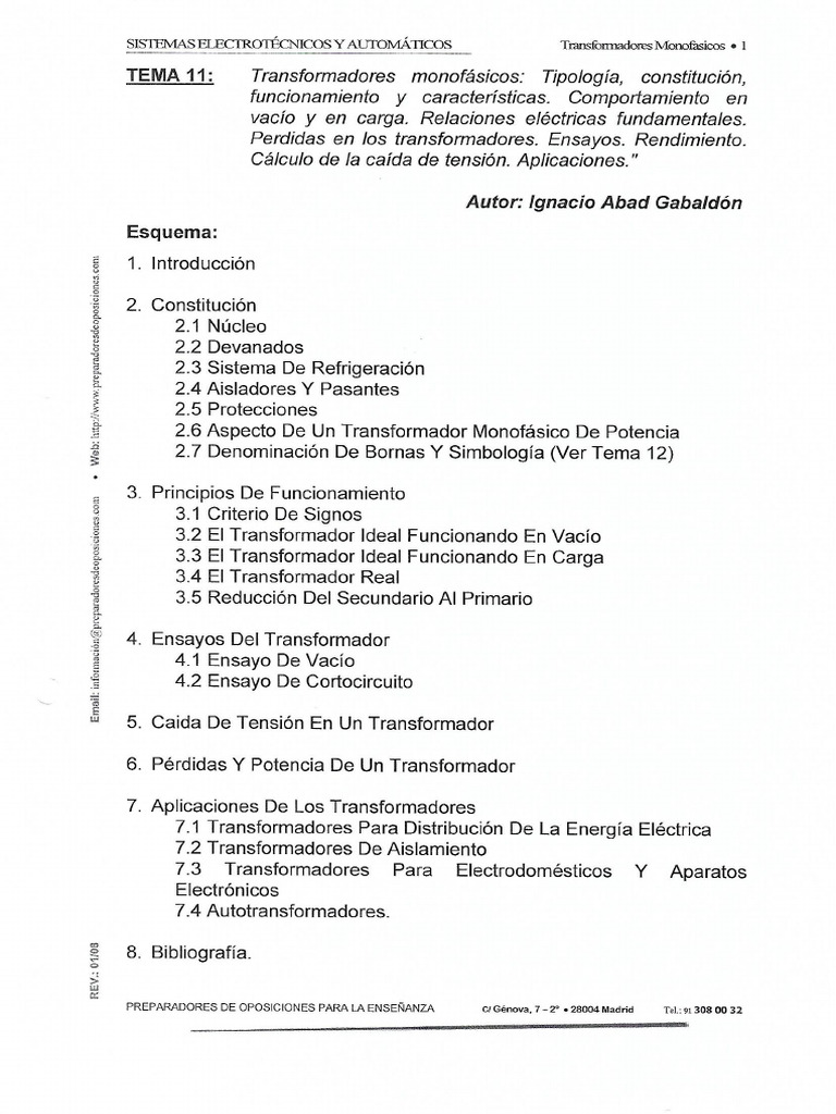 11 Trafos Monofasicos | PDF