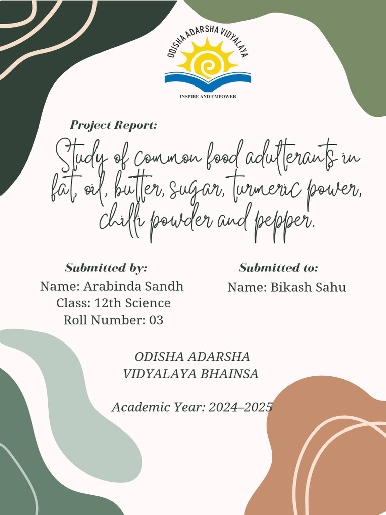 Food Adulterants in Common Spices | PDF