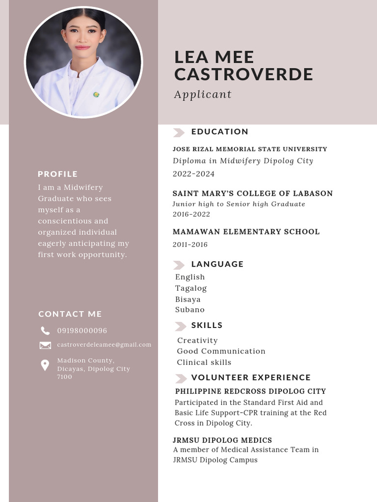 White Simple Student CV Resume | PDF