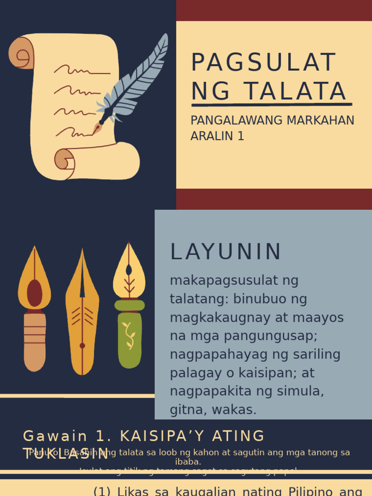 Pagsulat NG Talata | PDF