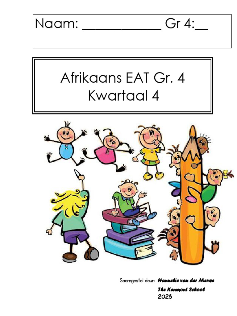 2023 Afrikaans Werkboek KW4 | PDF