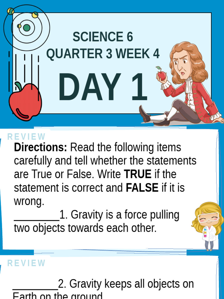 G6 Q3W4 Science | PDF | Weight | Gravity