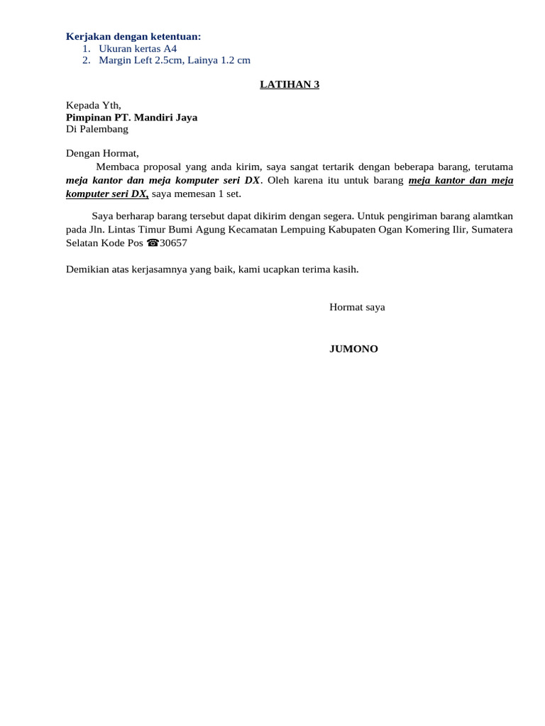 Latihan 3 Indent | PDF