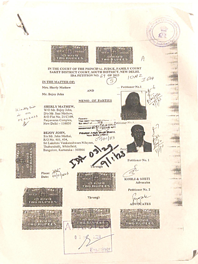 Bejoy John Divorce Decree | PDF