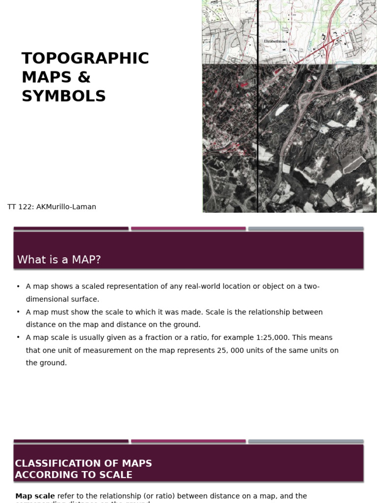 1. Topographic Map & Symbols | PDF | Map | Contour Line