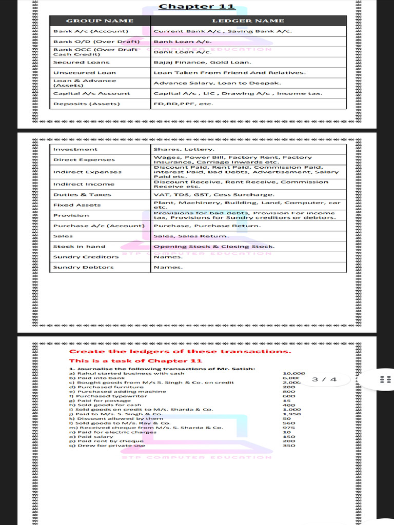 TALLY LEDGER MAKING | PDF