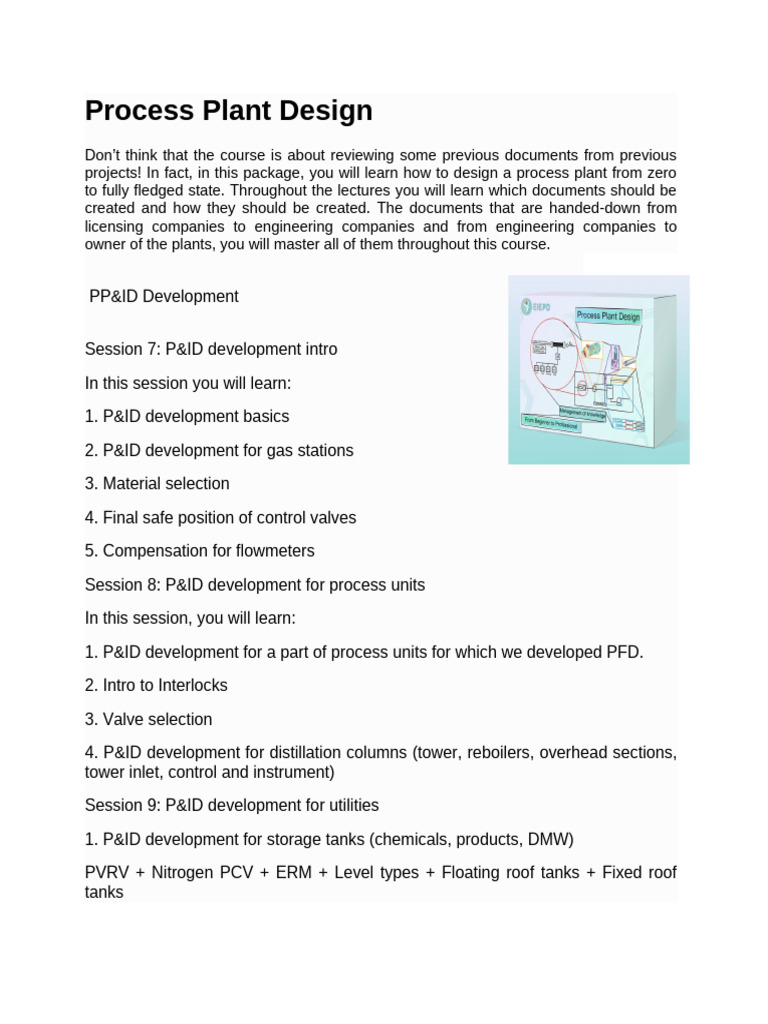 Process Plant Design - 3 | PDF