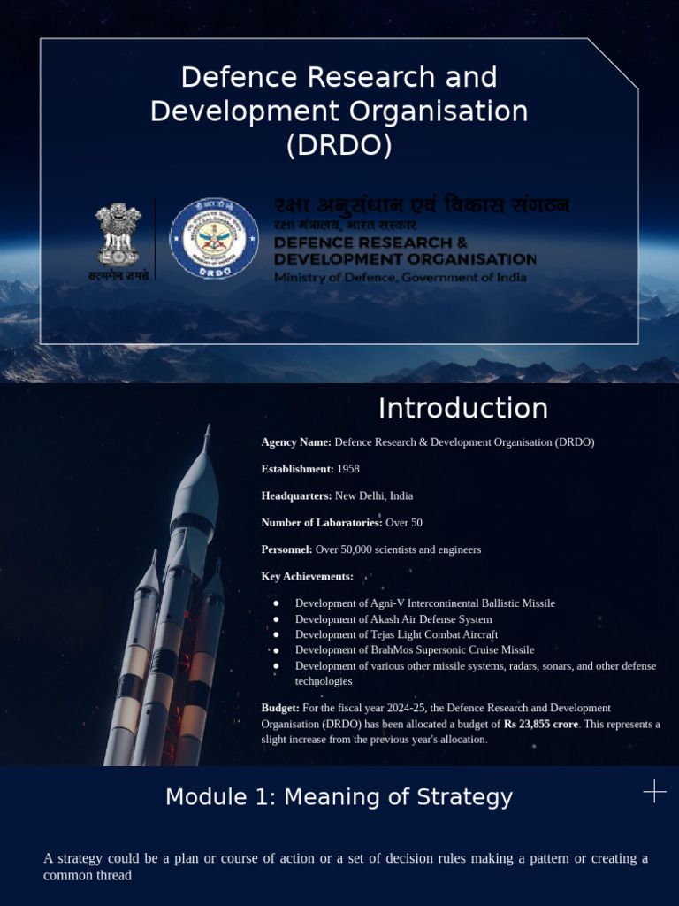 DRDO | PDF | Strategic Management
