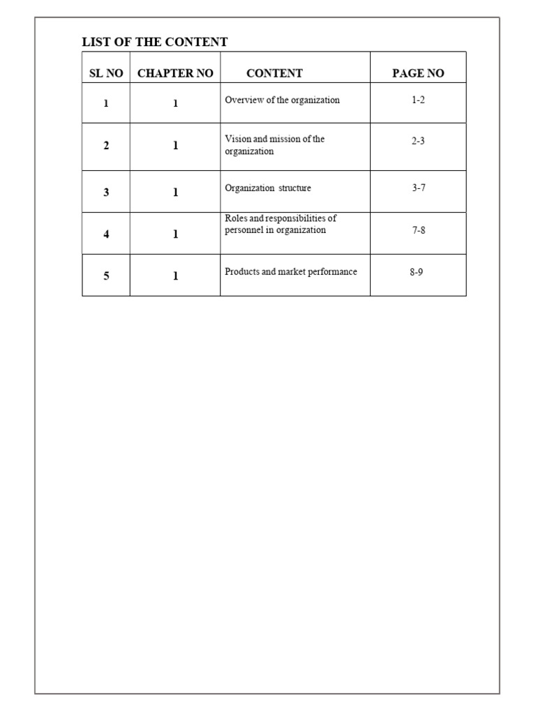 Organization Overview and Structure | PDF