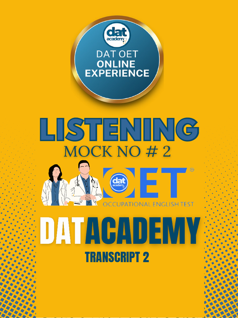 Listening Mock 2 Transcript | PDF