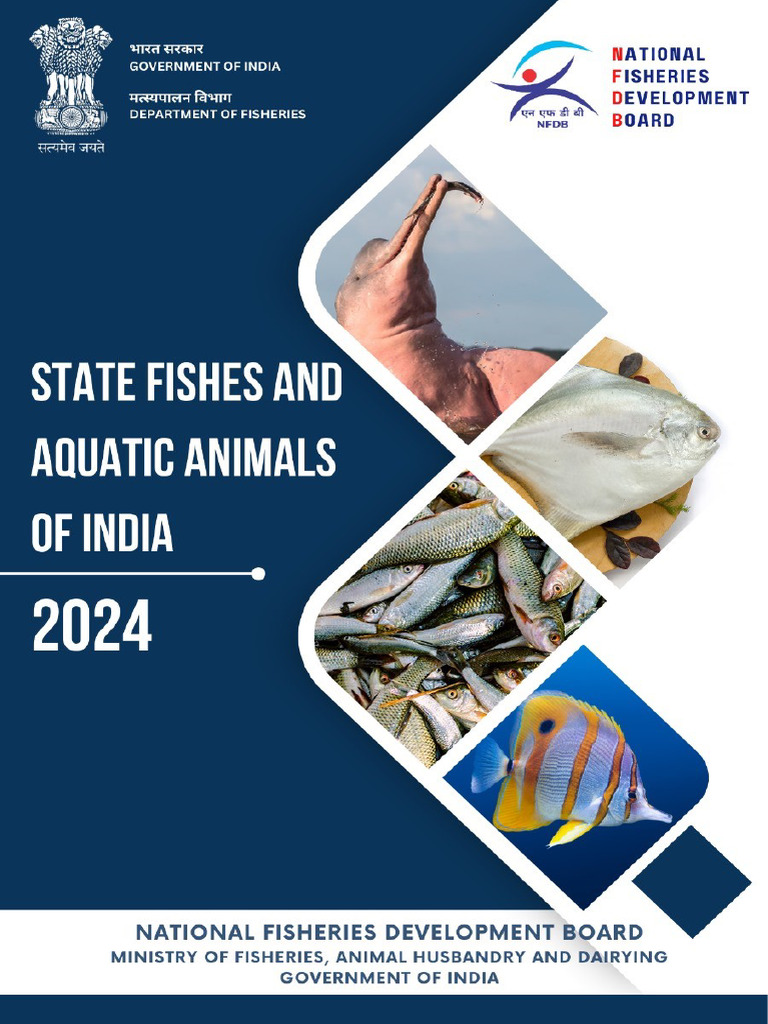 State Fishes and Aquatic Animals of India 2024 | PDF