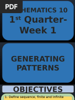 Generating Patterns | PDF | Sequence | Mathematics