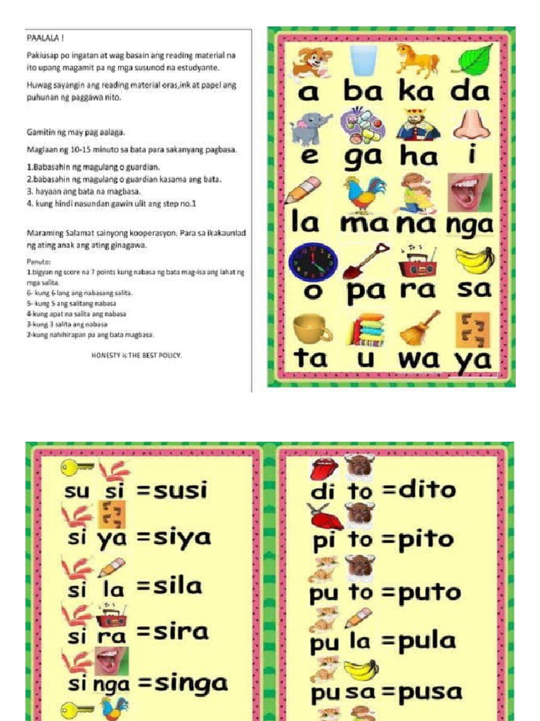 Panimulang Pagbasa 2 | PDF