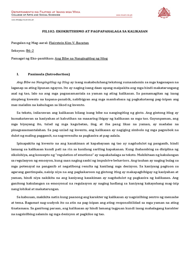 Ang Bibe Na Nangingitlog NG Itlog Bacatan B6 2 | PDF