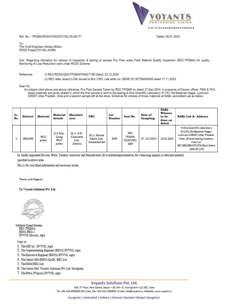 Witness Letter 17th Call PCC Pole | PDF