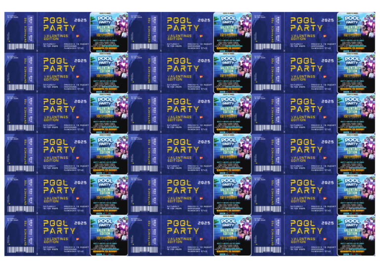 Pool Party Tickets | PDF