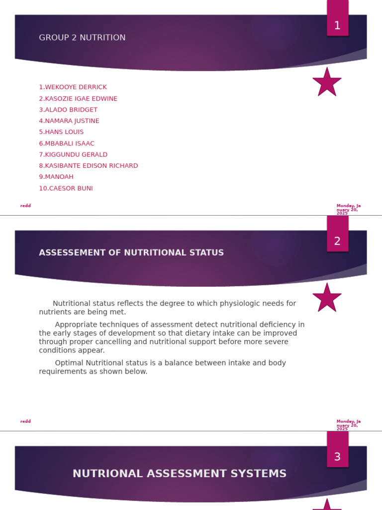 Assessment of Nutrition Status | PDF | Health Care | Medicine