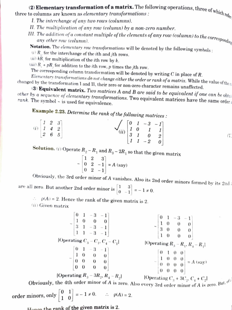 Matrices | PDF | Matrix (Mathematics) | Determinant