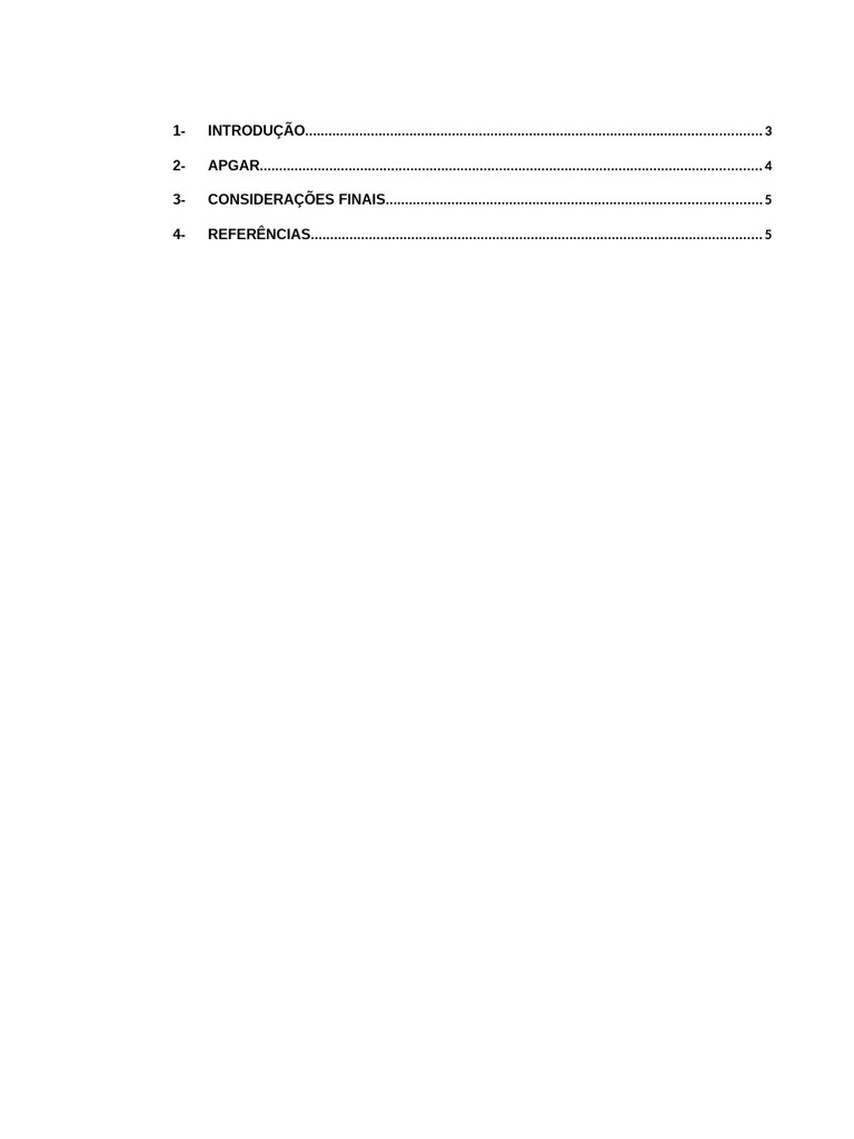 Avaliação do Índice de Apgar em Neonatos | PDF