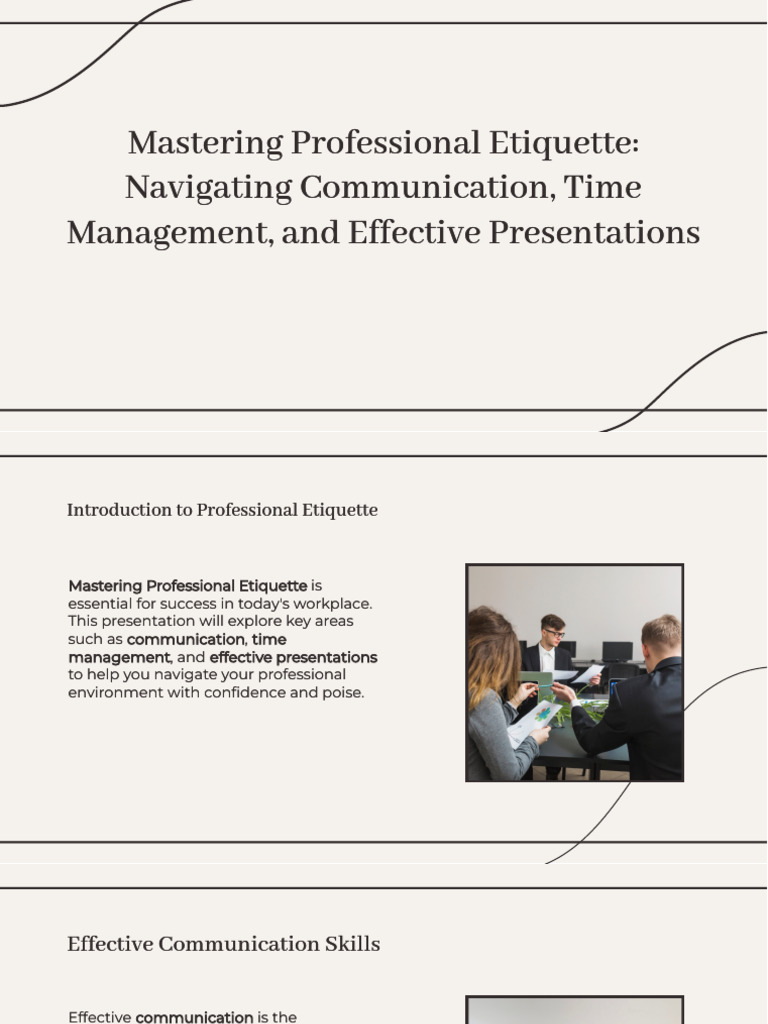 Professional Etiquette Essentials | PDF