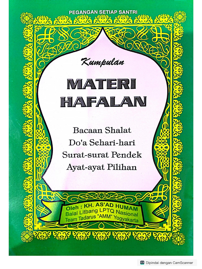 Materi Hafalan Santri TPA | PDF