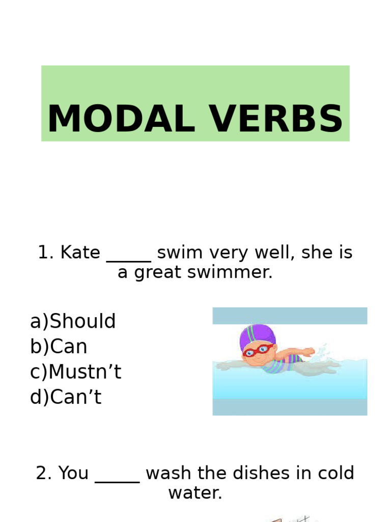 Short Quiz Modal Verbs | PDF | Verb | Linguistic Typology