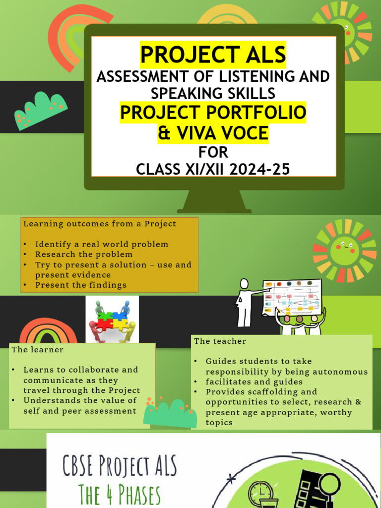 Class XI/XII Project Portfolio Guide | PDF | Learning | Human Communication