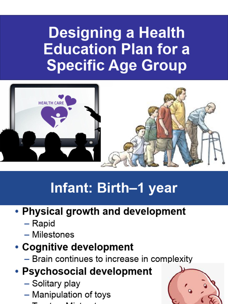 Health Education Plan by Age Group | PDF | Adolescence | Child Development