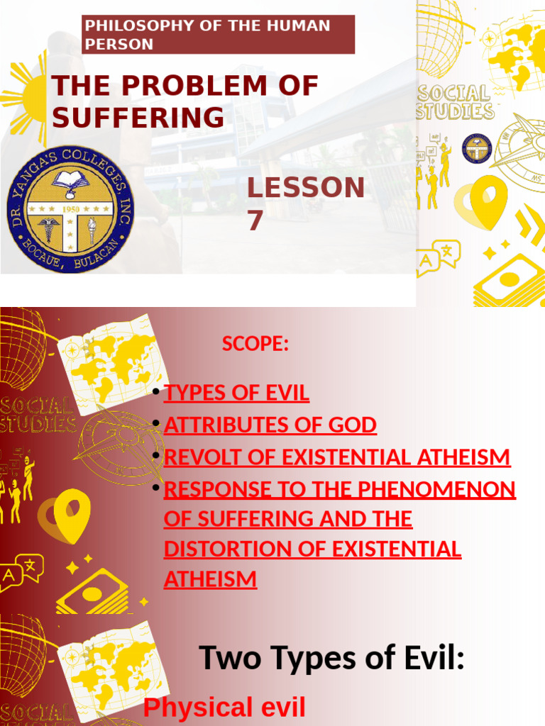 Lesson 7 Problem of Evil | PDF | Existentialism | Problem Of Evil