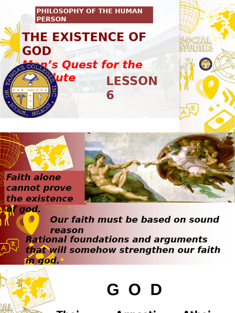 Lesson 6 God S Existence | PDF | Theology | Religious Belief And Doctrine