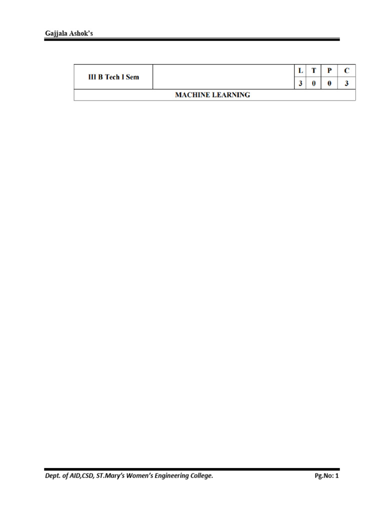 ML Unit-3 | PDF | Statistical Classification | Support Vector Machine