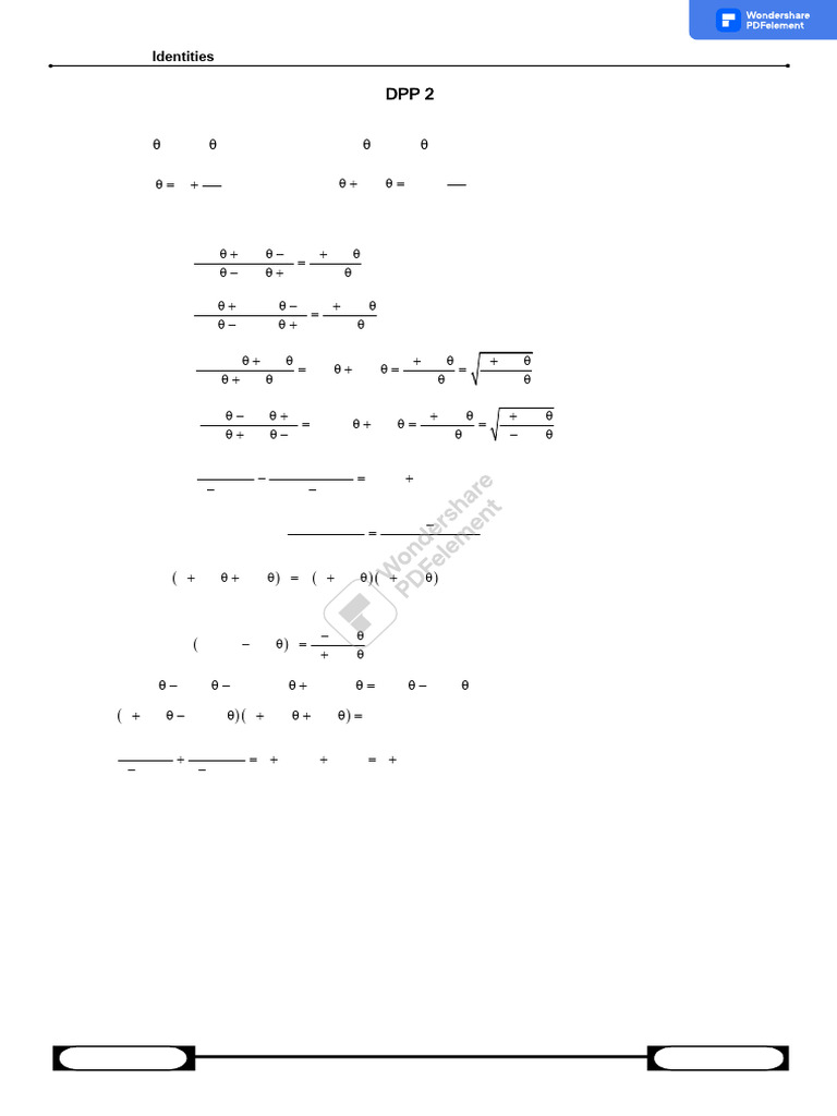 Trigonometric Ratios DPP 2 | PDF | Functions And Mappings | Combinatorics