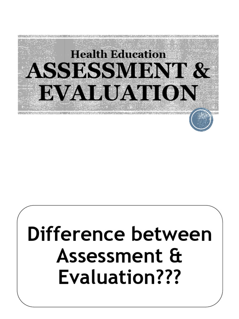 Chapter 2-Lesson 4-5 Assessment & Evaluation | PDF | Educational ...