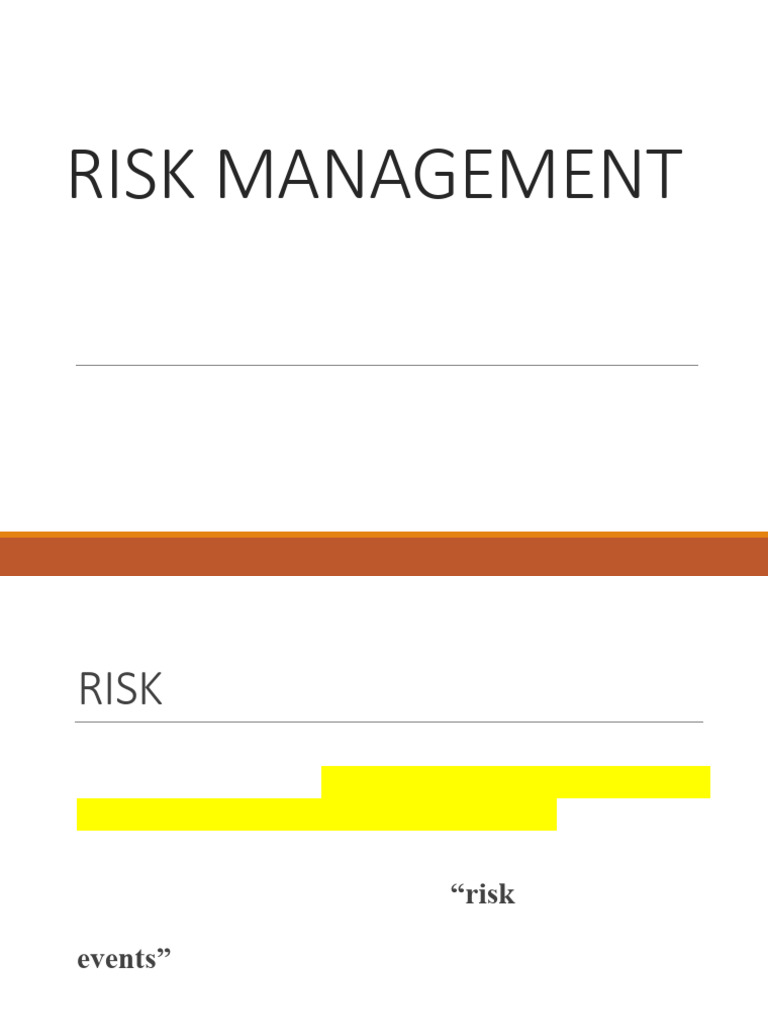10-Risk management - nature of risk-12-09-2024 | PDF | Risk | Risk ...
