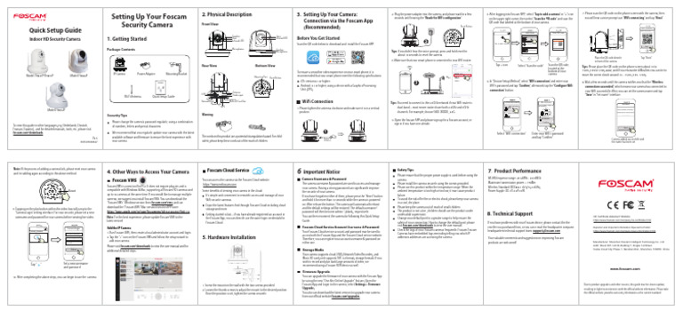 Foscam FI9816P Setup Guide | PDF | Qr Code | Consumer Electronics