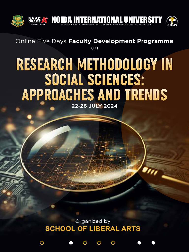 Brochure for FDP_Research Methodology in Social Sciences_SLA (1) | PDF ...