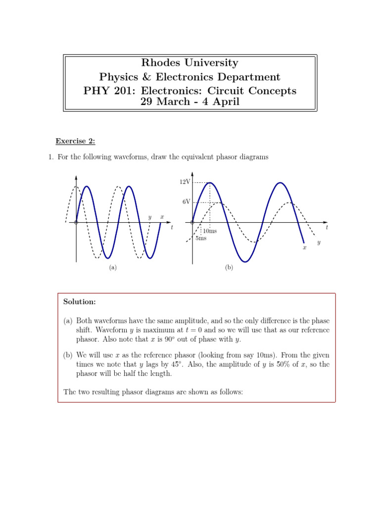 Exercise2 Memo Capacitive Inductive | PDF | Electrical Impedance | Computer Engineering