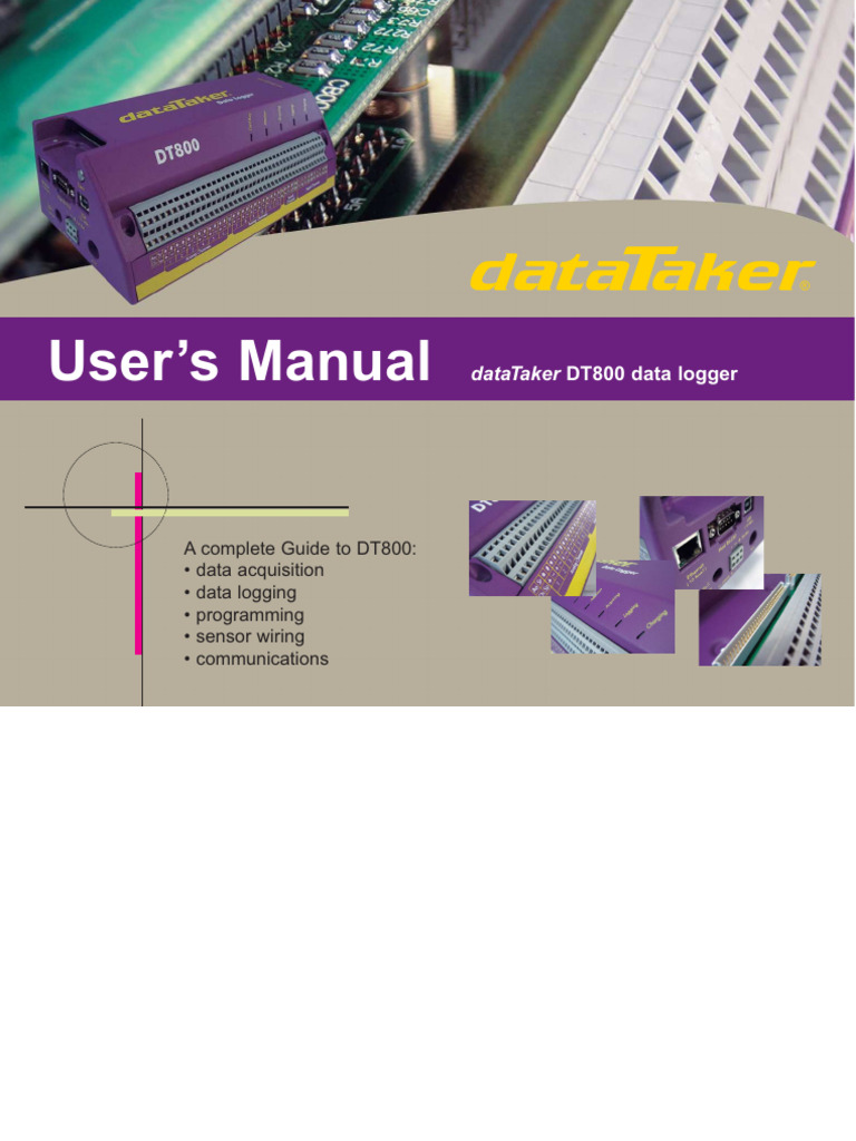 Datataker Dt800 Users Manual | PDF | Modem | Parameter (Computer Programming)