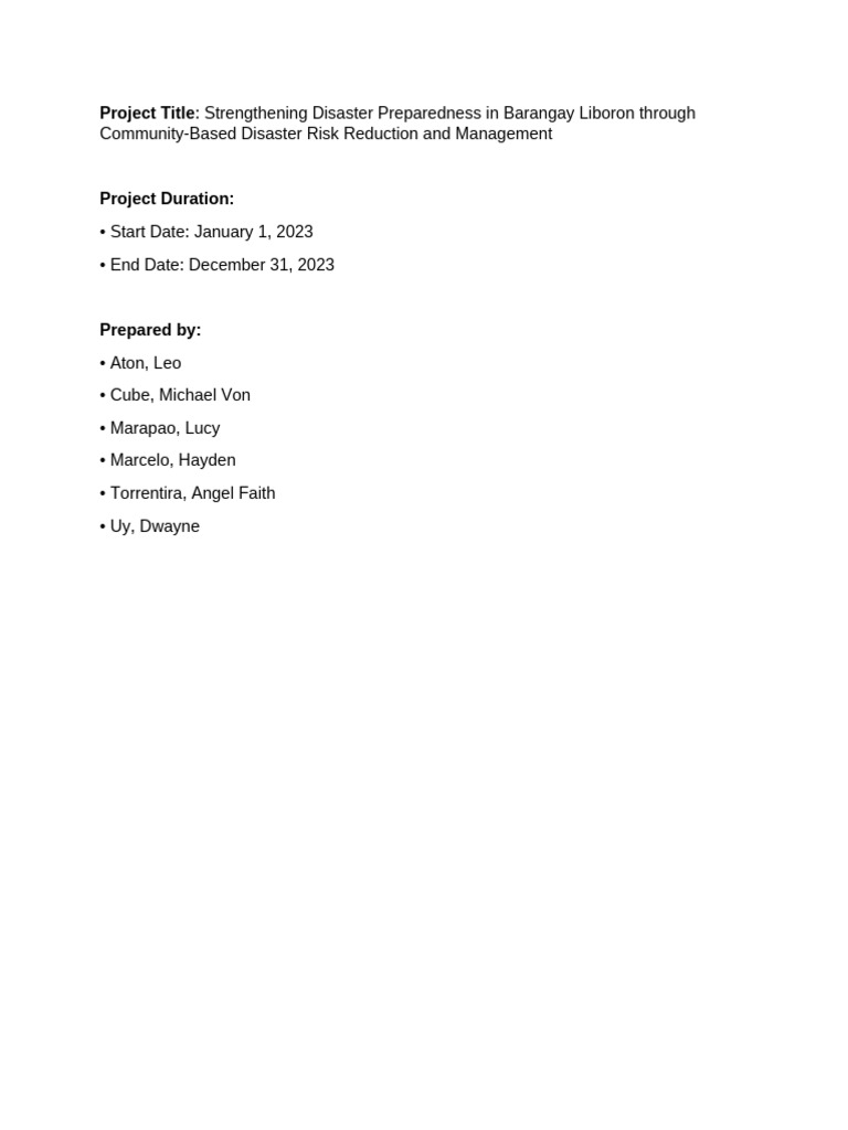 CDRRM-PLAN-1 | PDF | Emergency Management | Flood