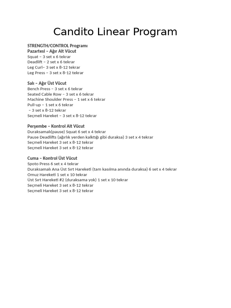 Candito Linear Program | PDF