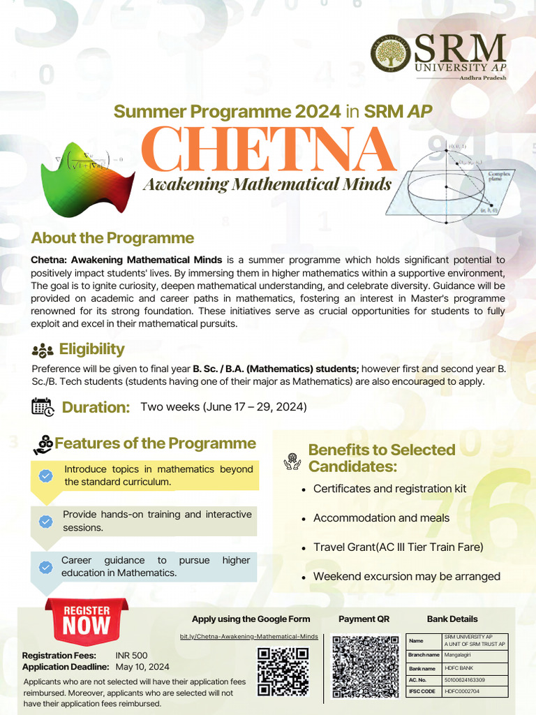Chetna: Summer Math Programme 2024 | PDF