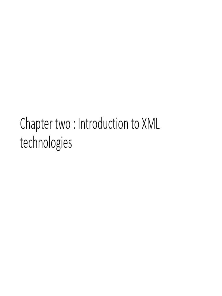 Chapter 2 Lecture PPT | PDF | Xml Schema | Html Element