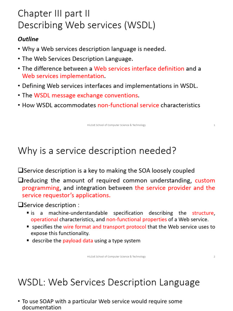 Chapter 3 Part II WSDL | PDF | Web Service | Xml Schema