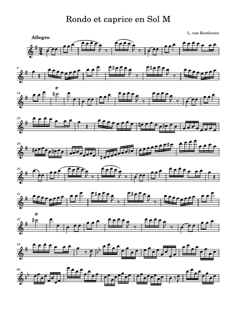 Rondo Et Caprice en Sol M | PDF | Musical Forms | Elements Of Music