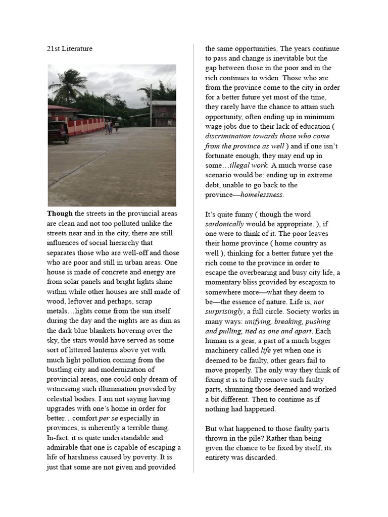 21st lit Sample | PDF