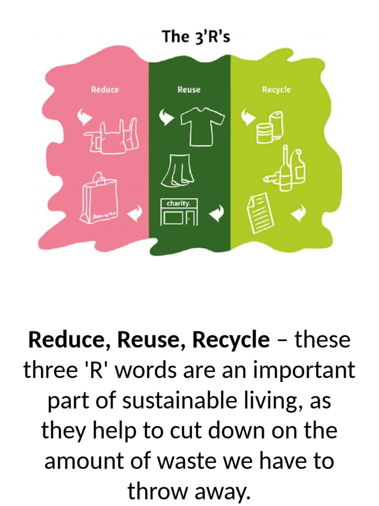 Reduce, Reuse, Recycle | PDF
