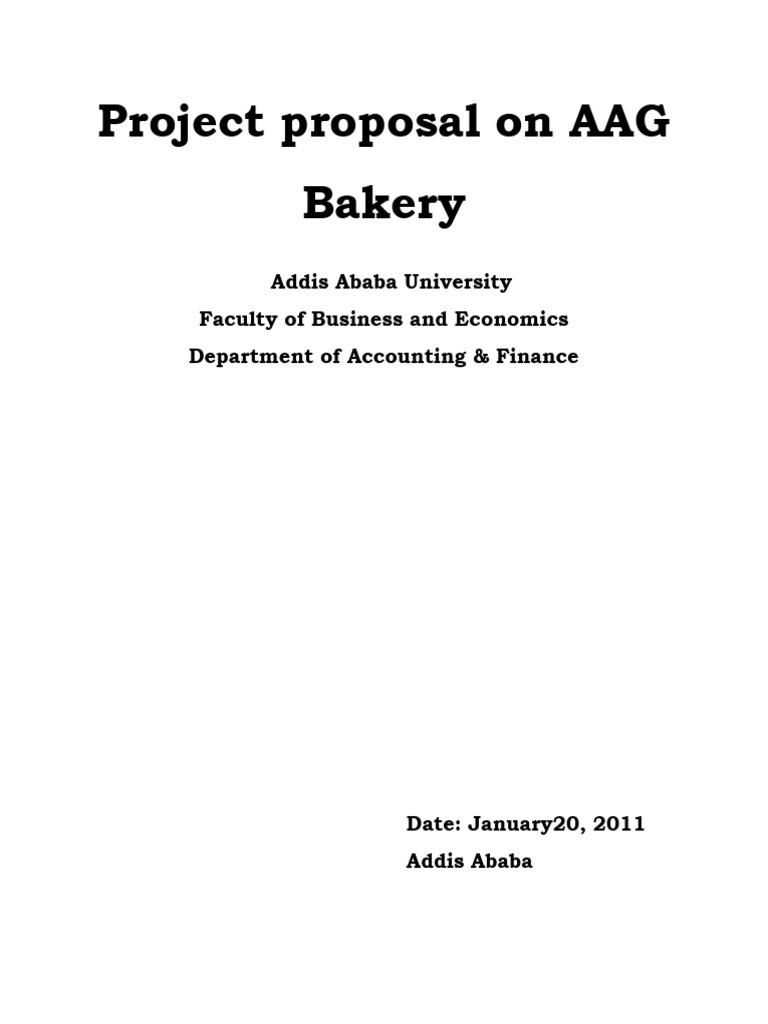 AAG Bakery - Doc - Final Project Proposal | PDF | Income | Breads