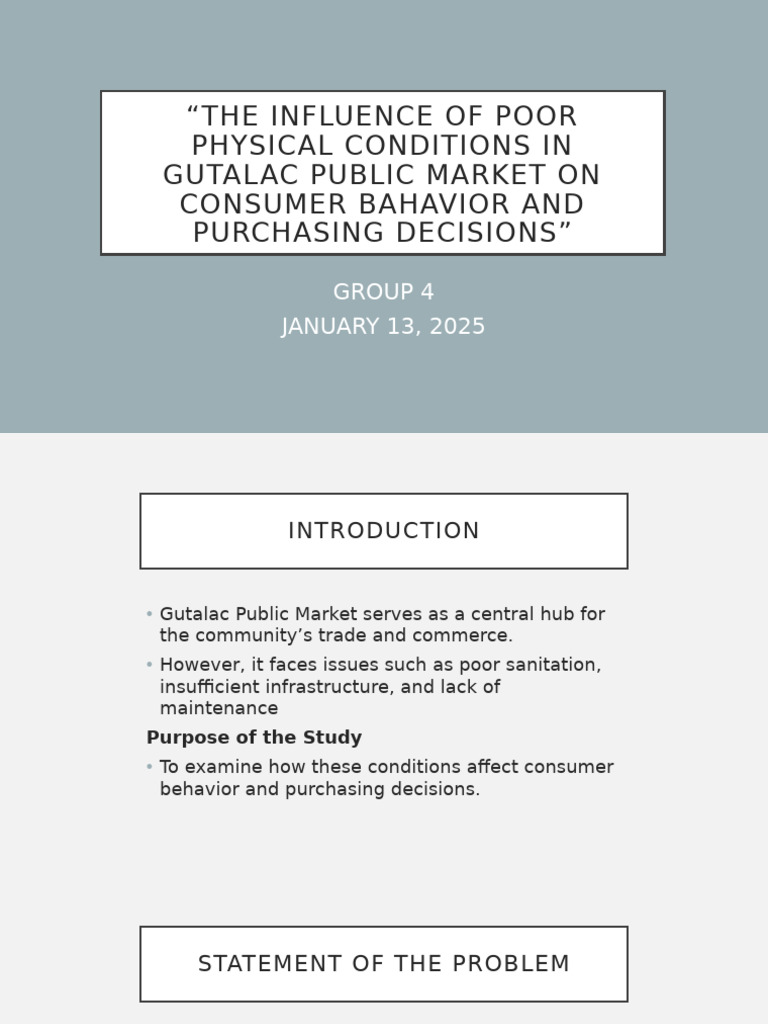 The Influence of Poor Physical Conditions In | PDF | Behavior | Methodology