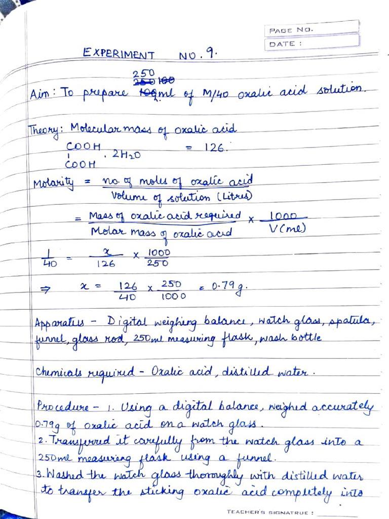 STD Oxalic Acid | PDF